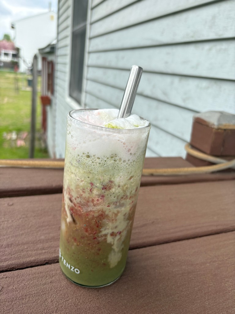Strawberry Matcha Latte - Dish with Dee